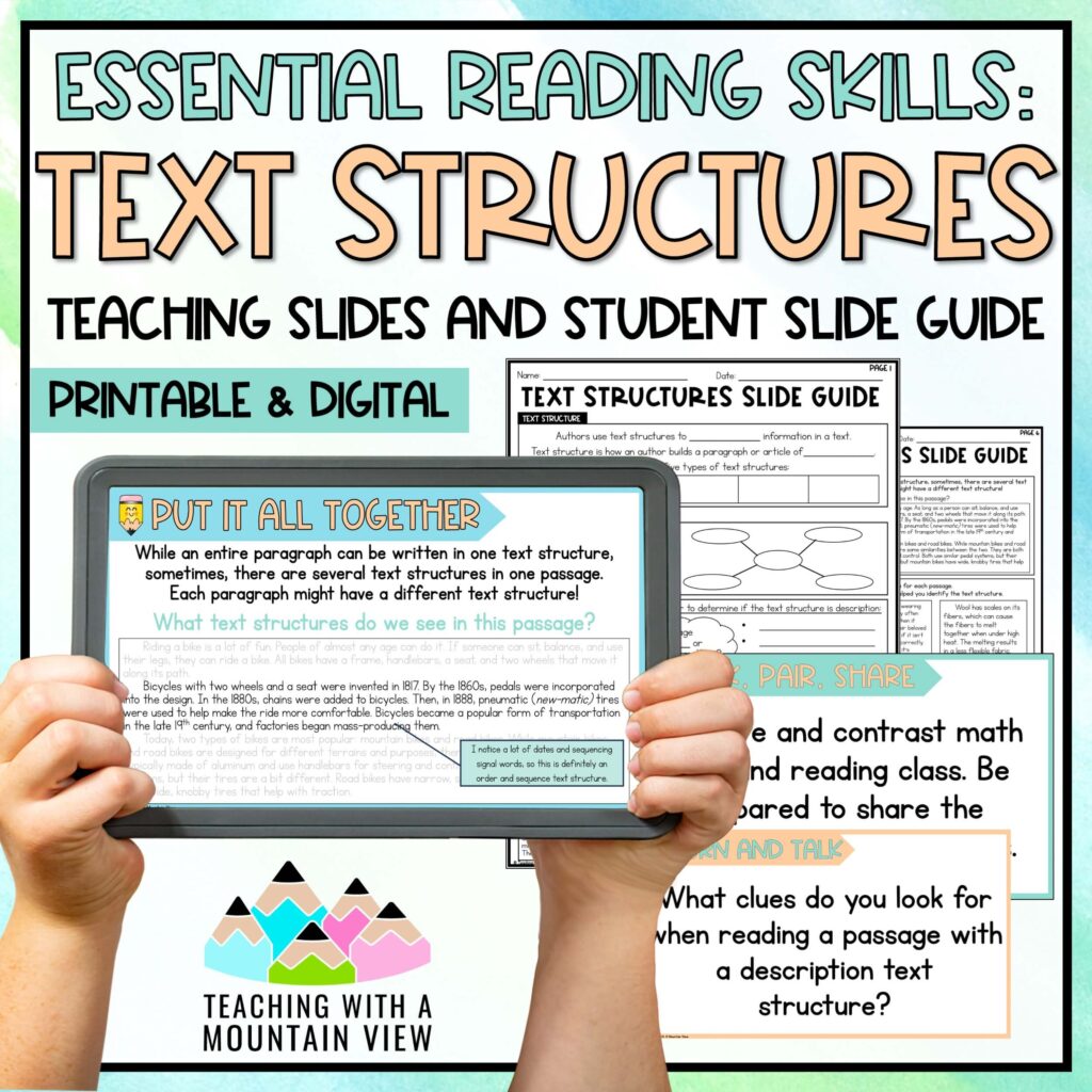 Informational Text Structures Reading Lesson | Slideshow and Lessons ... Informational Text Structures Reading Lesson | Slideshow and Lessons ...