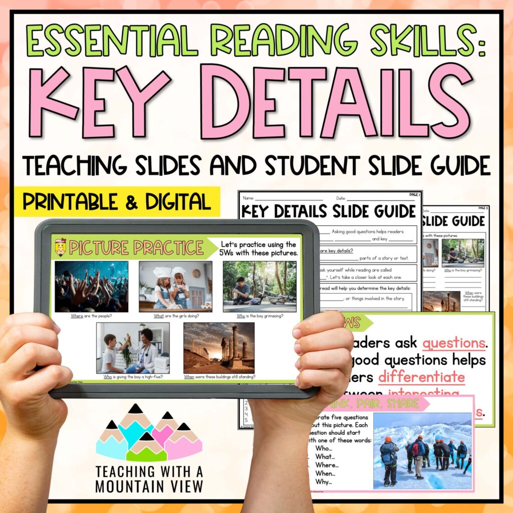 Key Details Reading Lesson | Slideshow and Lessons - Teaching with a ...