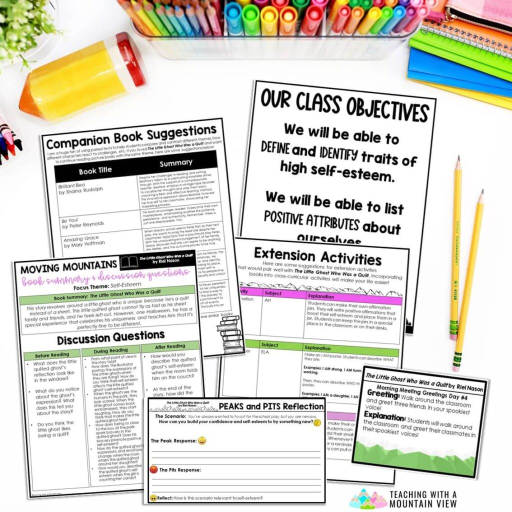 Self-Esteem Lessons | SEL Activities | Character Education with Picture ...