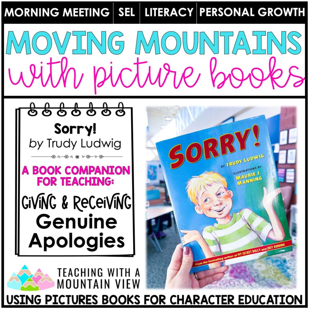 How to Apologize Lessons | SEL Activities | Picture Book Character ...