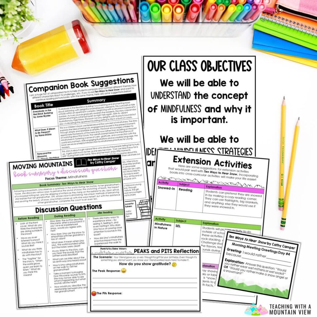 Mindfulness Activities | SEL Lessons | Picture Book Character Education ...