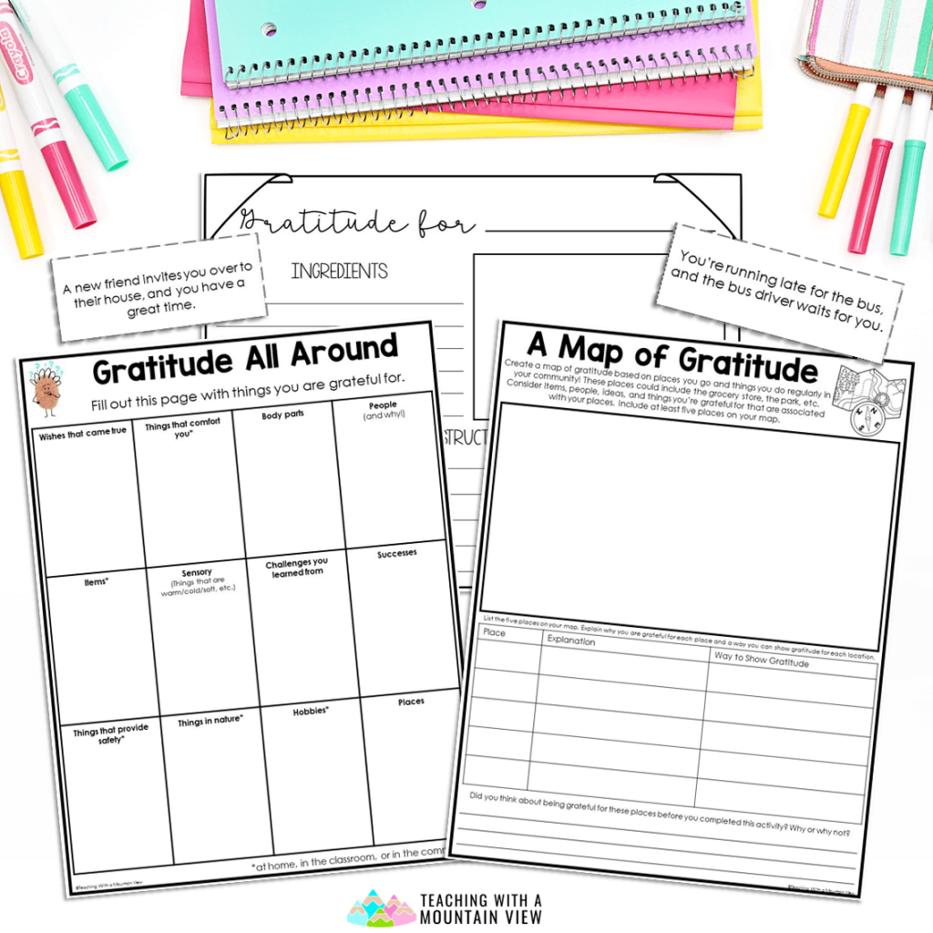 Picture Book Character Lessons | Gratitude Activities | Thankful ...