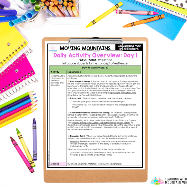 Building Resilience Lessons | Resiliency Skills for Kids | The Hugging ...