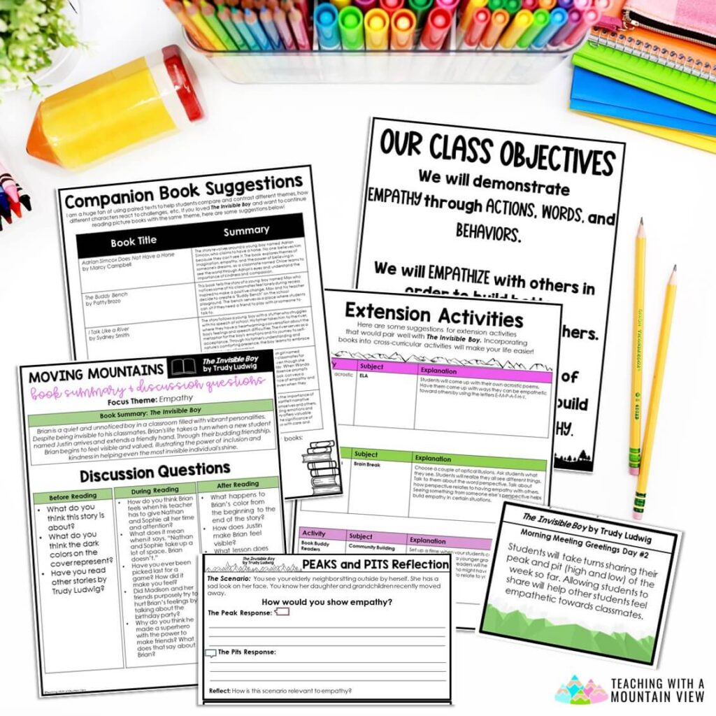 Empathy Lessons | SEL Activities | Character Education with Picture ...