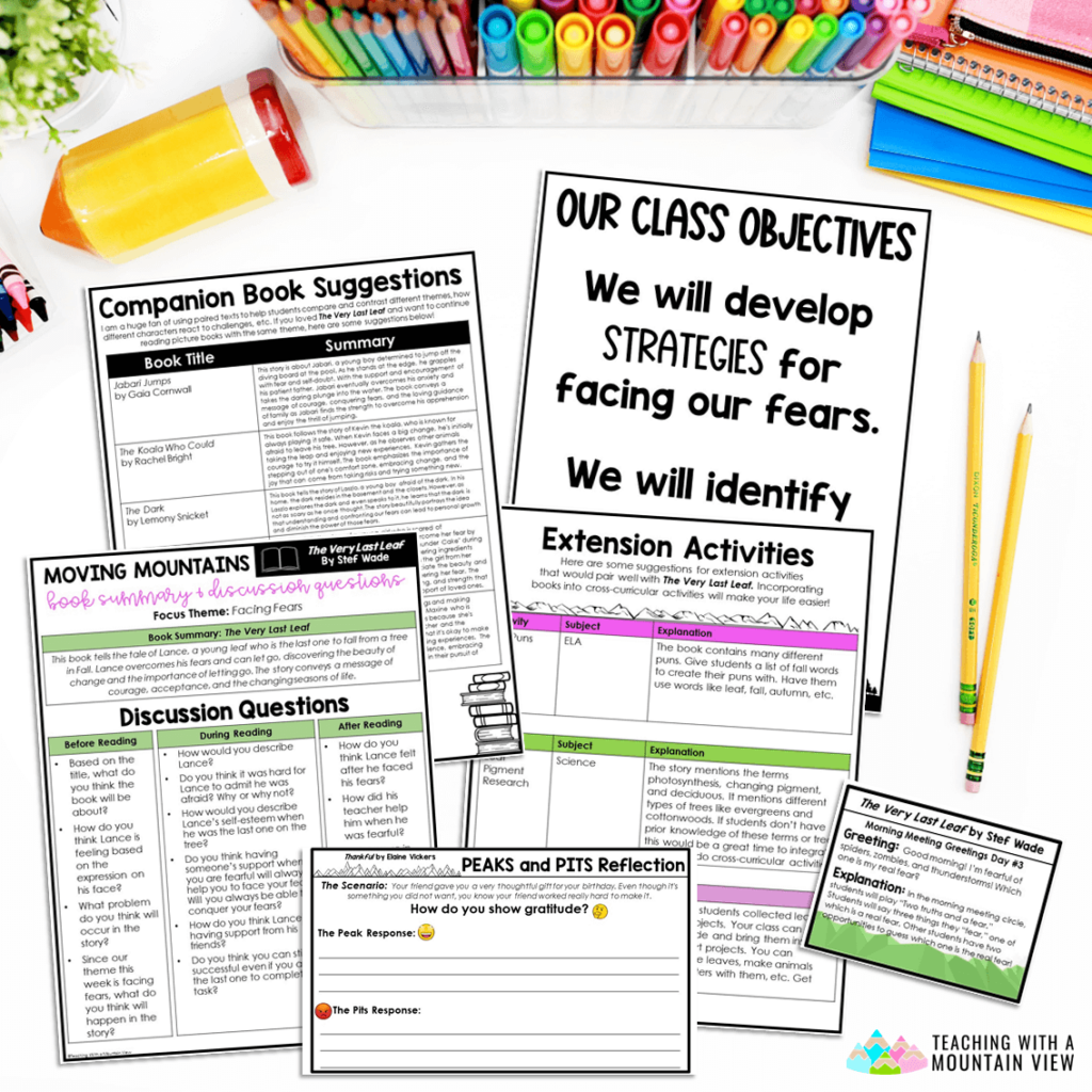 Facing Fears | SEL Activities | Character Education with Picture Books ...