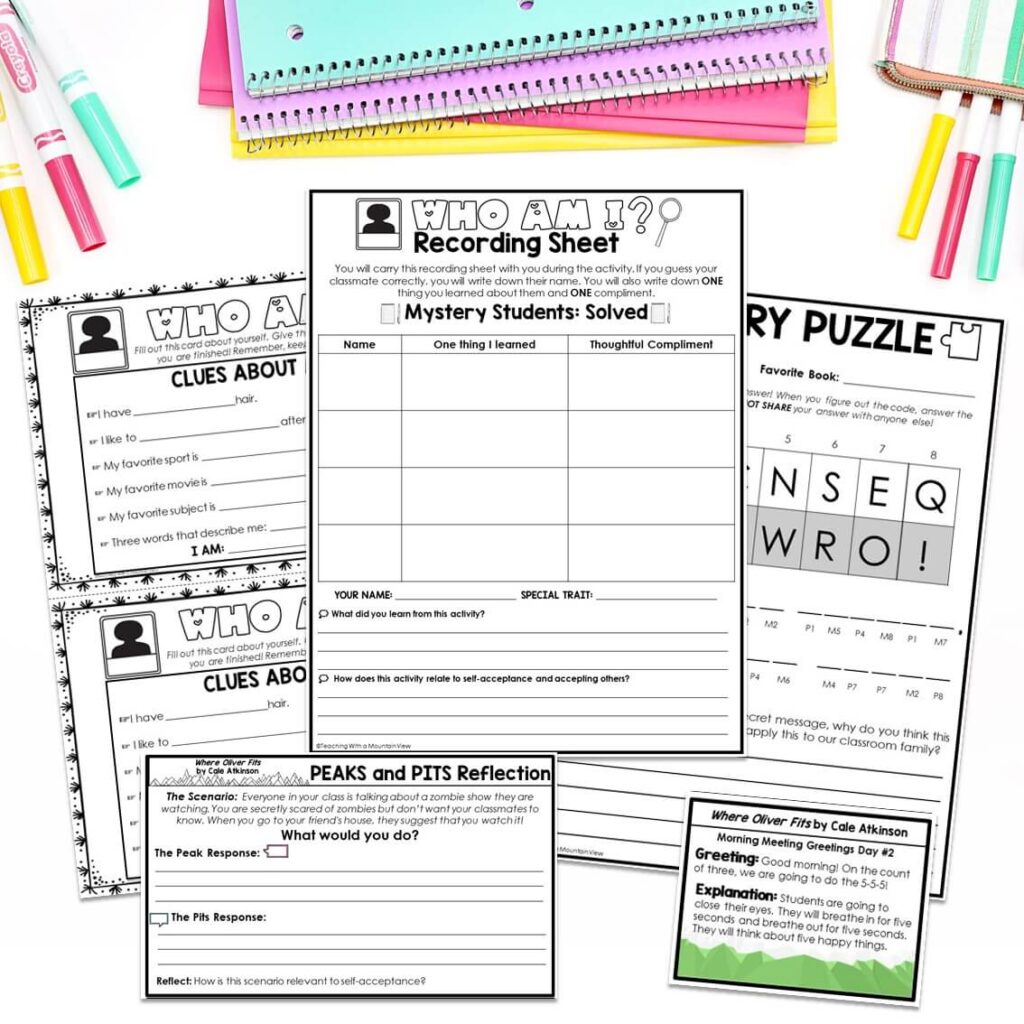 Self-Acceptance Lessons | SEL Activities | Picture Book Character ...