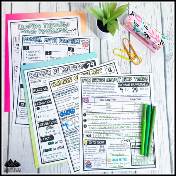 Leap Year Activities For Upper Elementary School - Teaching with a ...