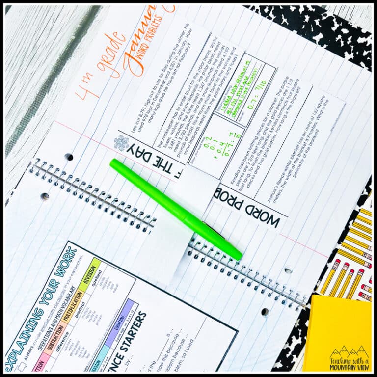 The Importance of Daily Math Word Problems - Teaching with a Mountain View