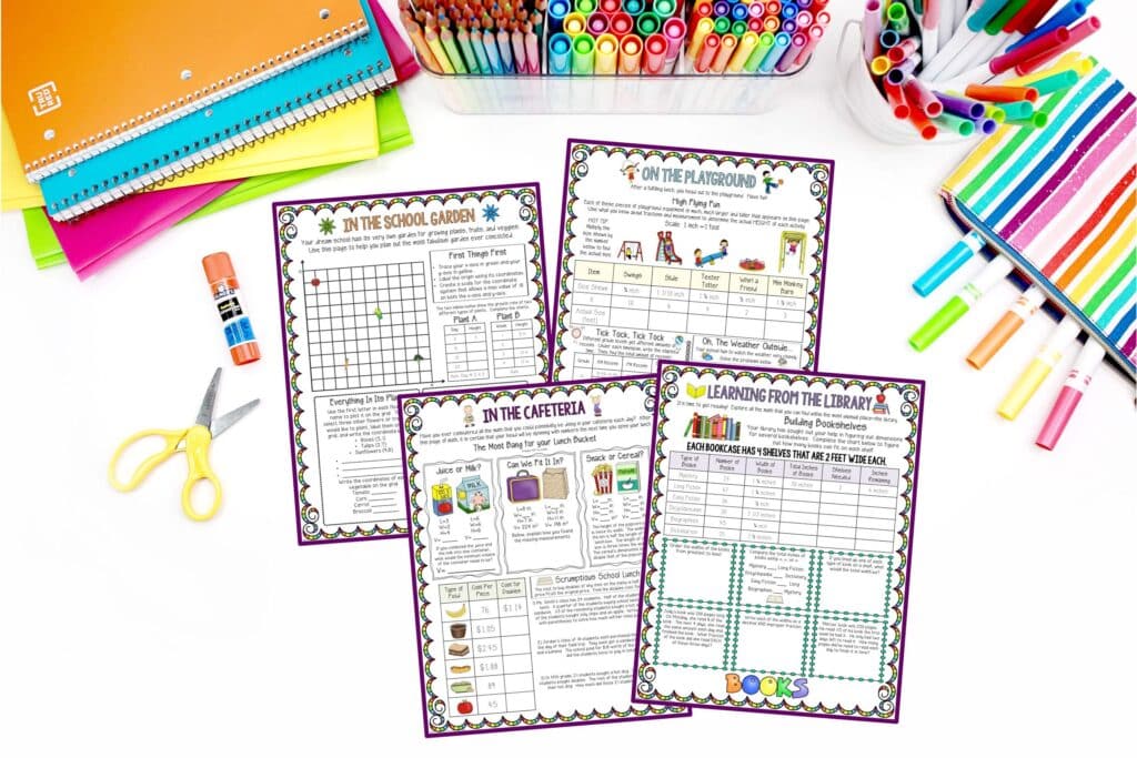 Math Review Project for Test Prep 5th Grade - Teaching with a Mountain View