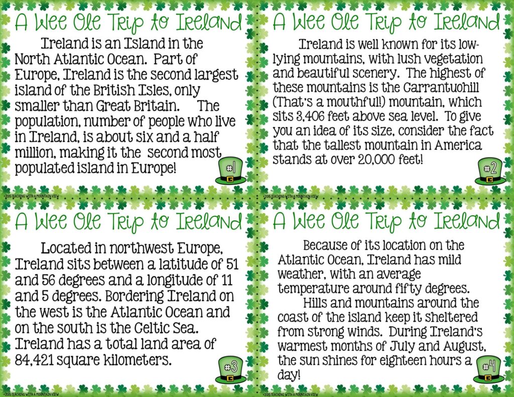 St. Patrick's Day Reading Fluency - Teaching with a Mountain View