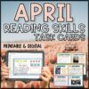 April Spring Reading Skills and Enrichment Task Cards - Teaching with a ...