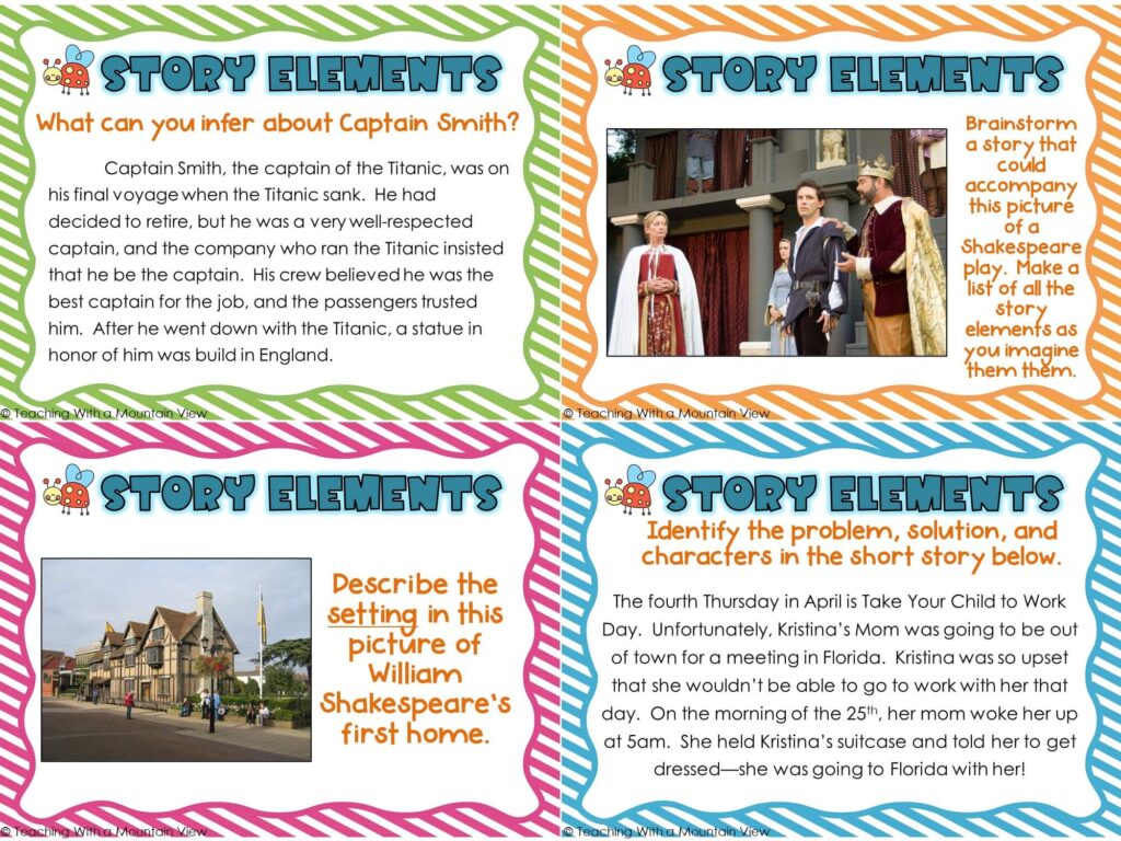 April Spring Reading Skills and Enrichment Task Cards - Teaching with a ...