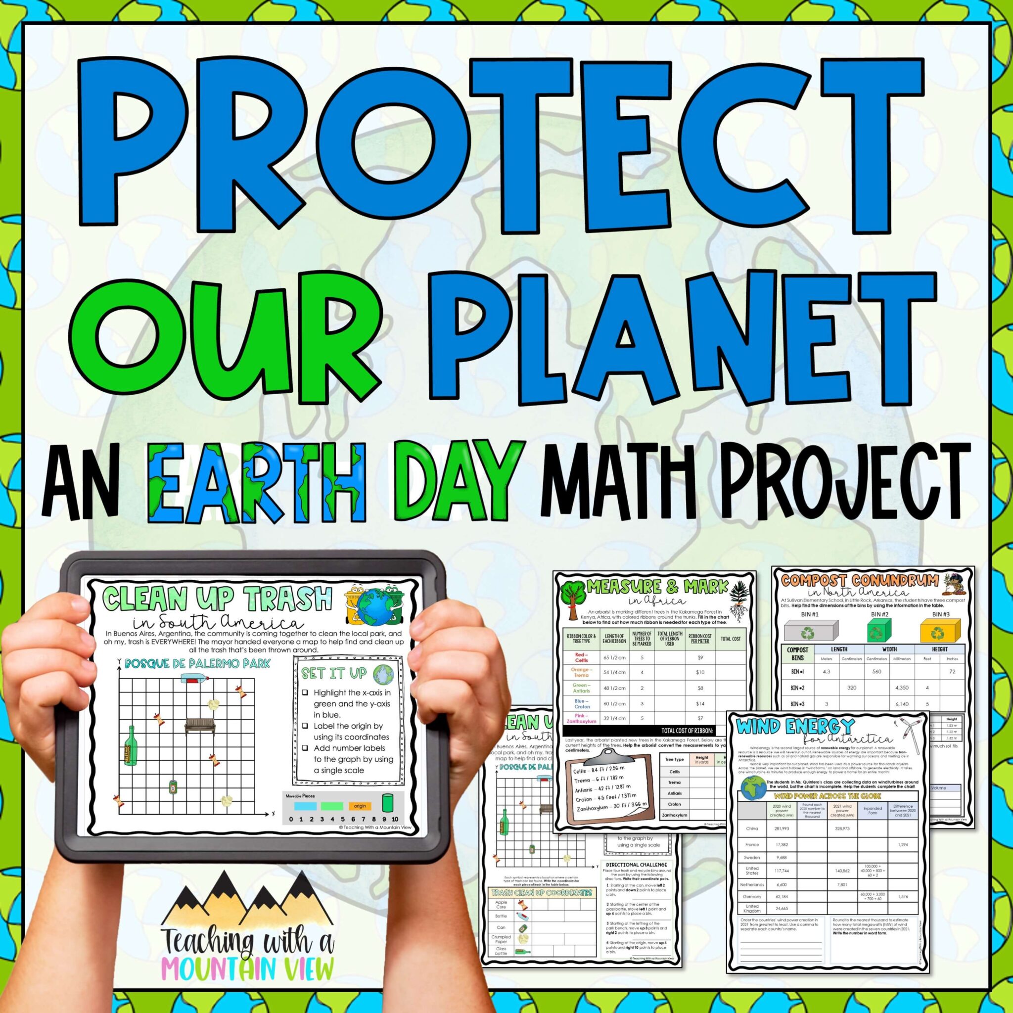 Earth Day Math Project - Teaching with a Mountain View