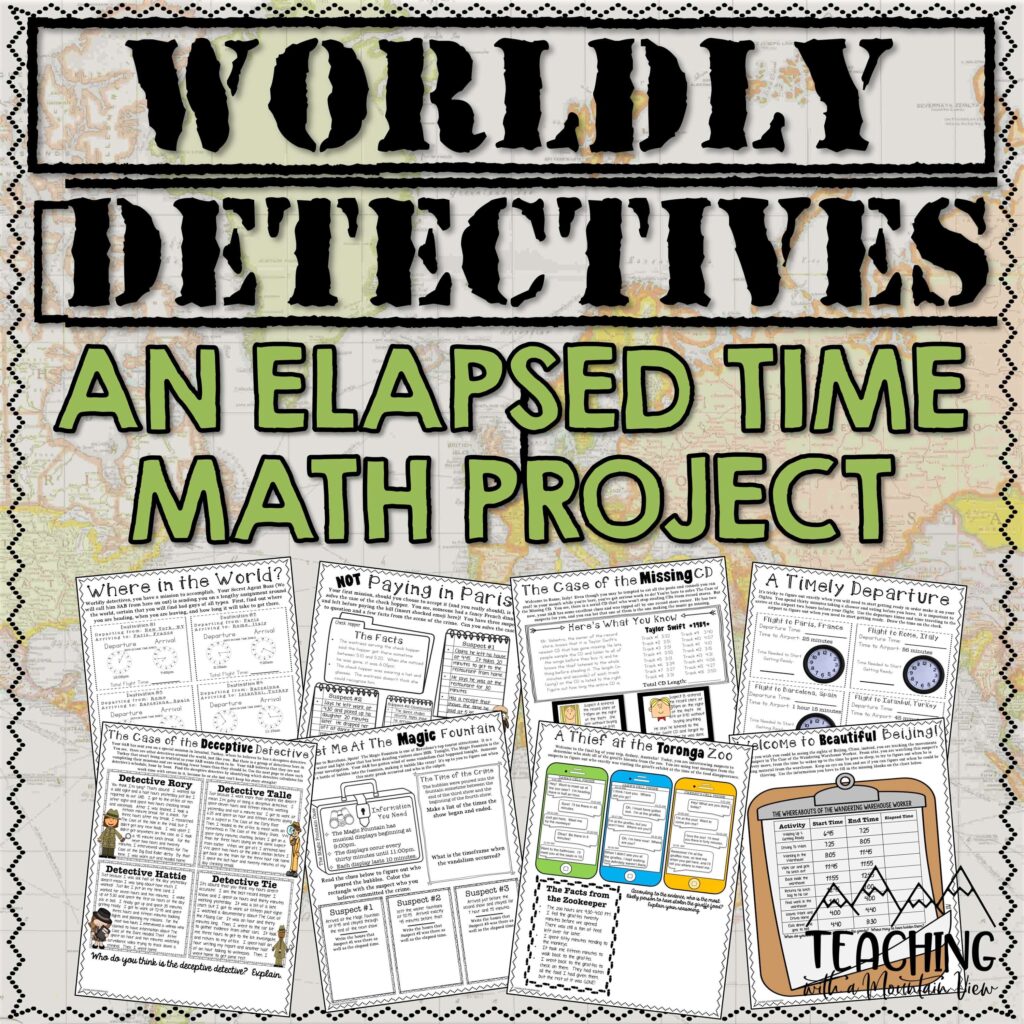 Elapsed Time Math Project | Real-World Time Project and Activities ...