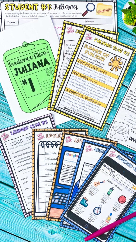 End of the Year Inference Centers Activity - Teaching with a Mountain View