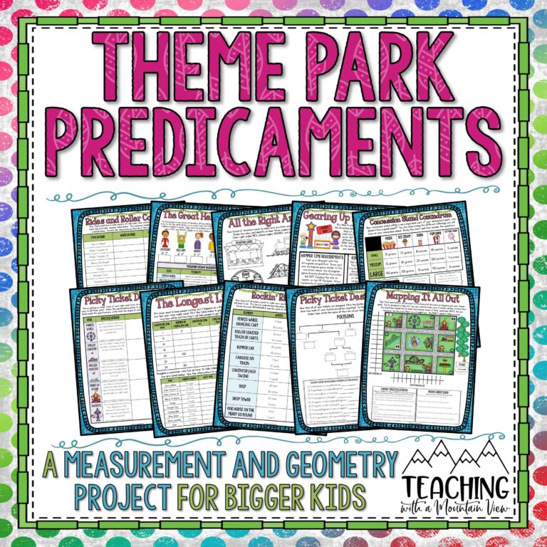 Measurement and Geometry Math Project - Teaching with a Mountain View