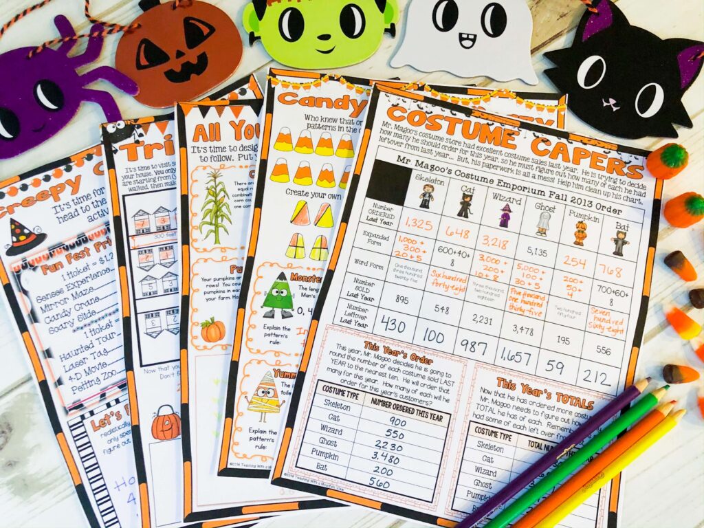Halloween Math Project | Halloween Math Activities - Teaching with a ...