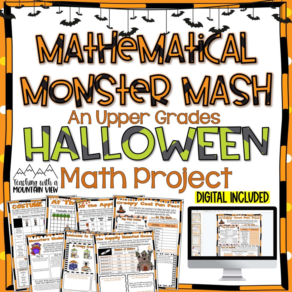 Halloween Math Project | Halloween Math Activities - Teaching with a ...