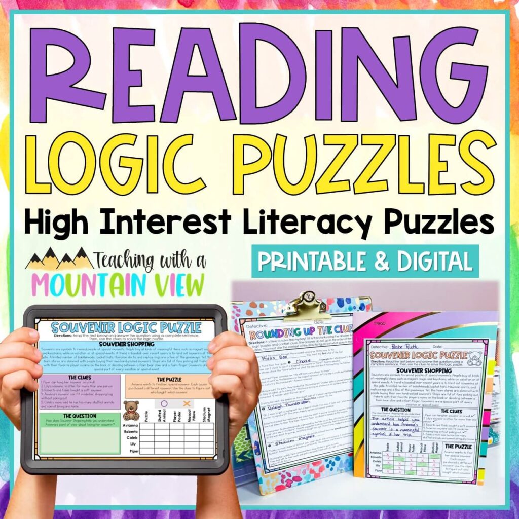 Reading Logic Puzzles Activities for Enrichment - Teaching with a ...