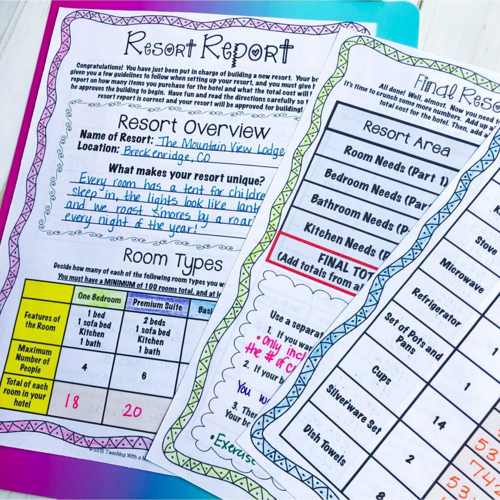 Multi-Digit Multiplication Project | Real-World Multiplication ... Multi-Digit Multiplication Project | Real-World Multiplication ...