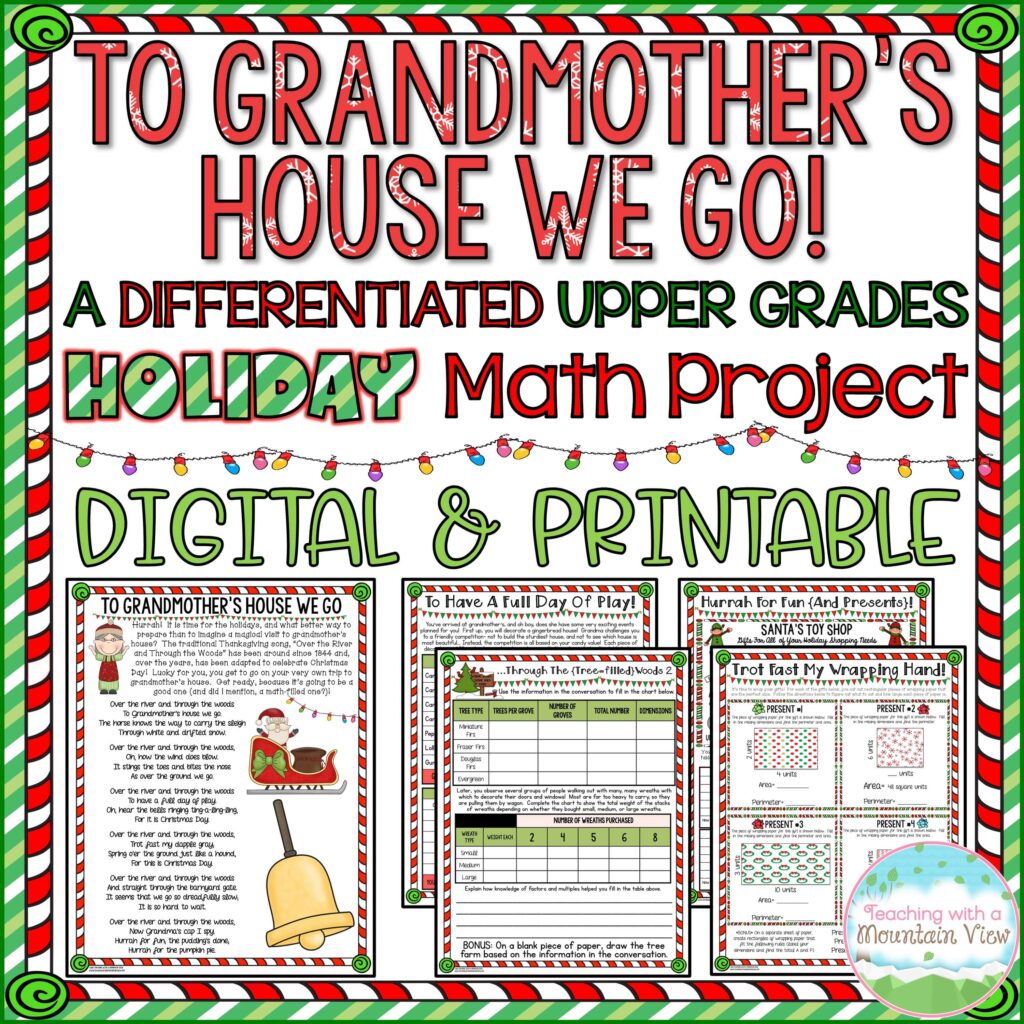 Christmas Math Project: Christmas Math Activities - Teaching with a ...