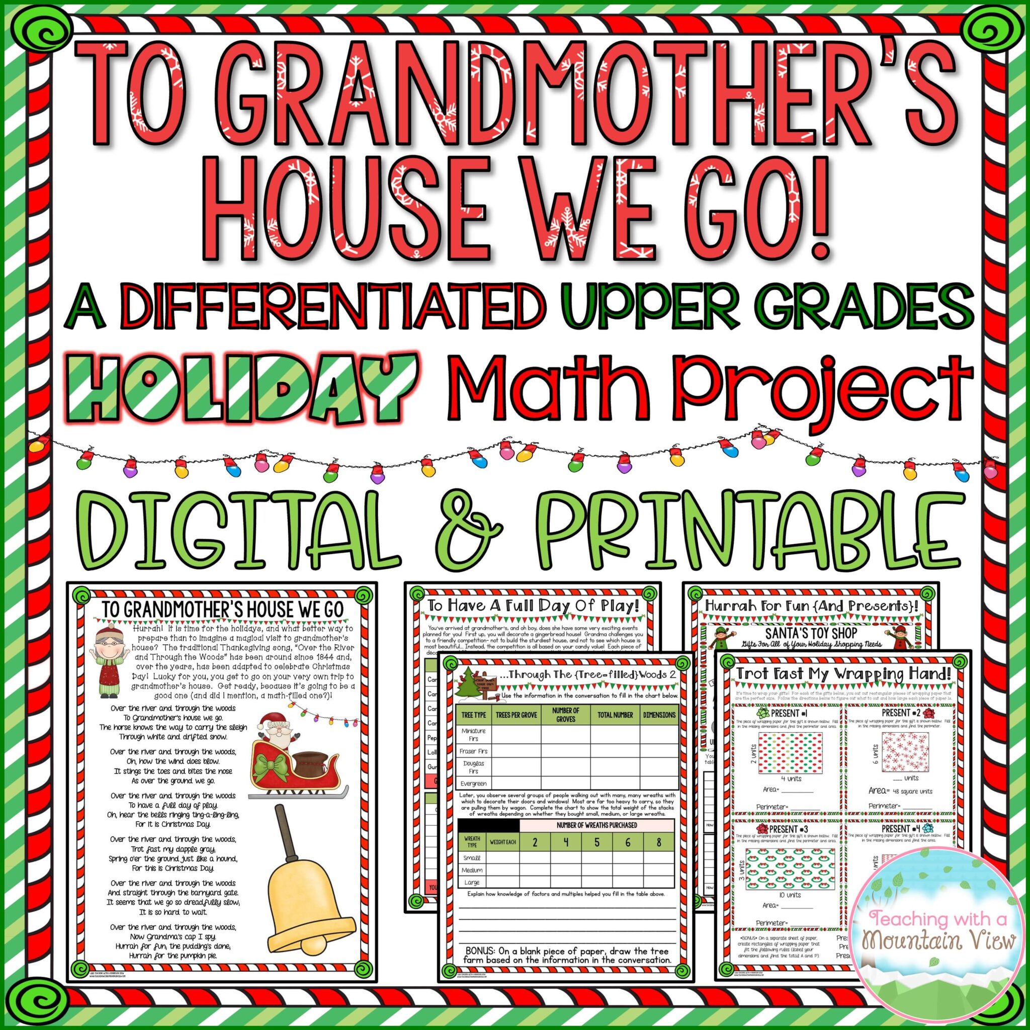 Seasonal Math Projects BUNDLE - Teaching with a Mountain View