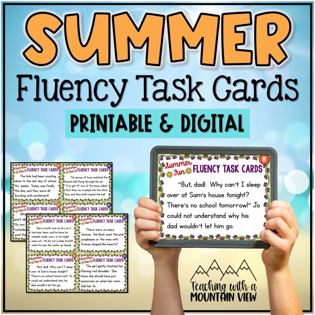 End of the Year Reading Fluency - Teaching with a Mountain View