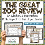 Addition and Subtraction Math Project | Operations | Real-World Zoo ...