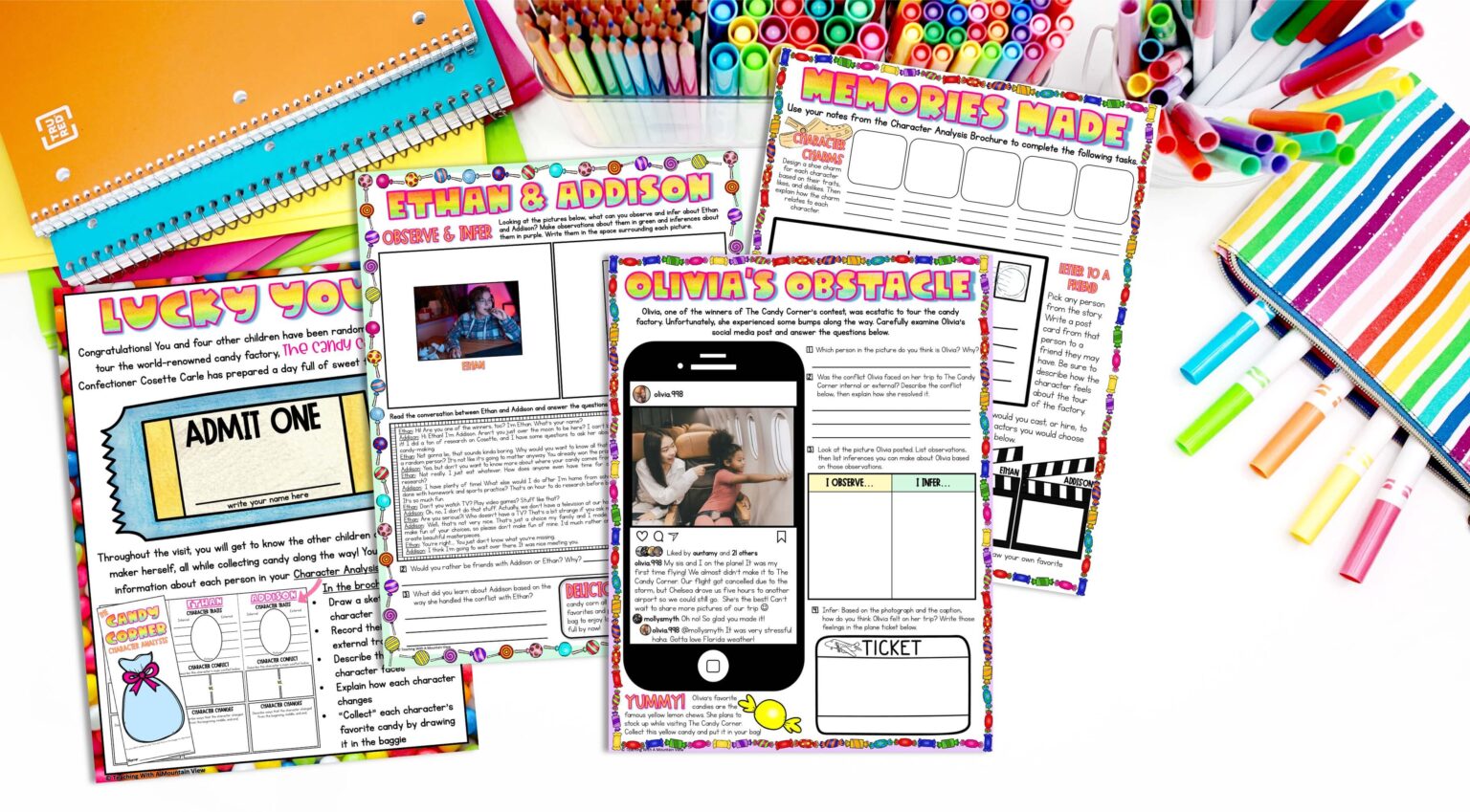 Character Traits Reading Project | Reading Comprehension Enrichment ...