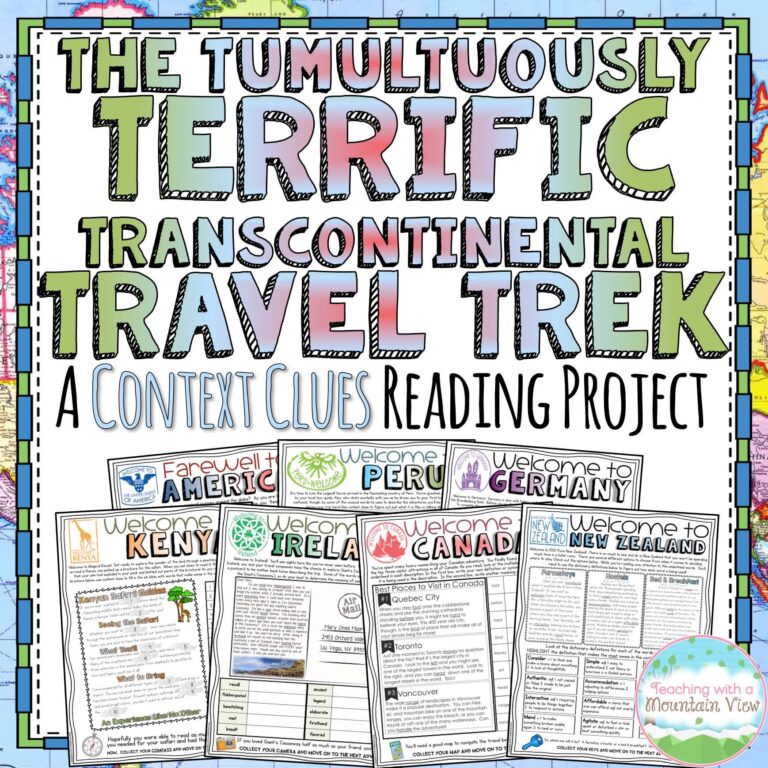 Context Clues Project | Context Clues Activities - Teaching with a ...