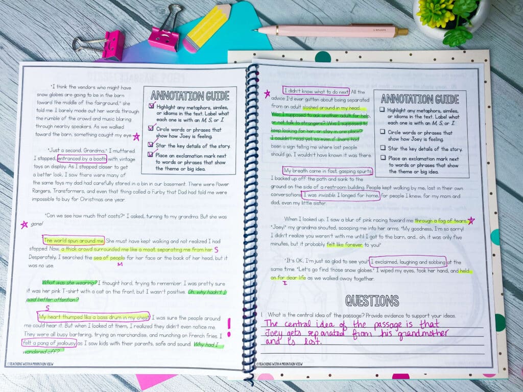 Paired Passages With Poems | Set 3 - Teaching with a Mountain View