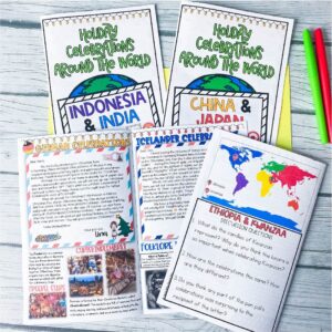 Holidays Around the World | Christmas Around the World Math and ...