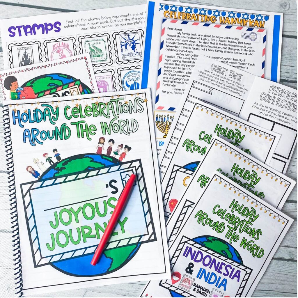 Holidays Around the World Activities Reading | Christmas Around the ...