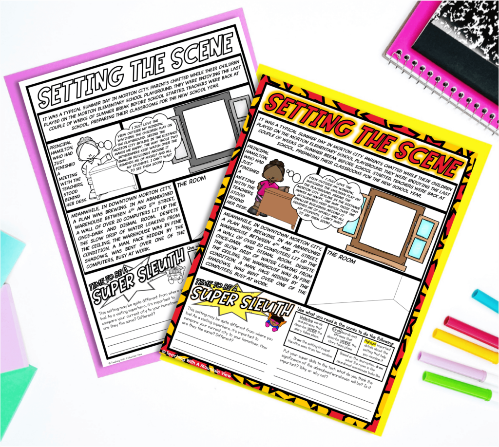 Story Elements Reading Project | Reading Comprehension Enrichment ...