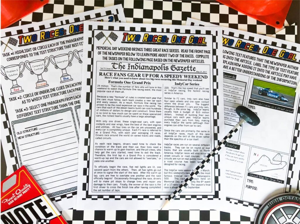 Text Structures Project - Teaching with a Mountain View