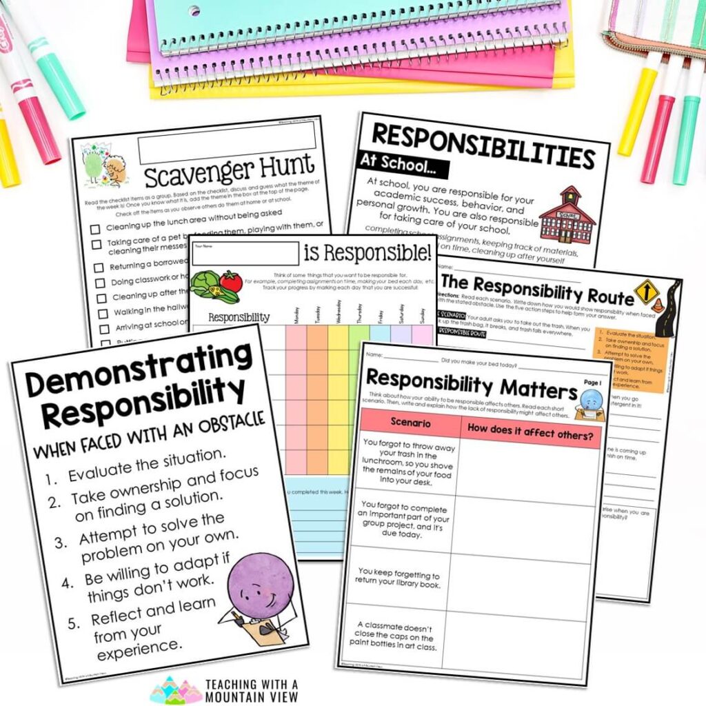 Responsibility Lessons and Activities for Kids | The Last Stand | SEL ...