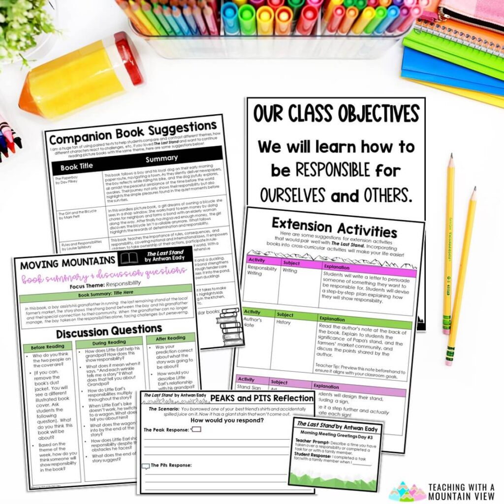 Responsibility Lessons and Activities for Kids | The Last Stand | SEL ...