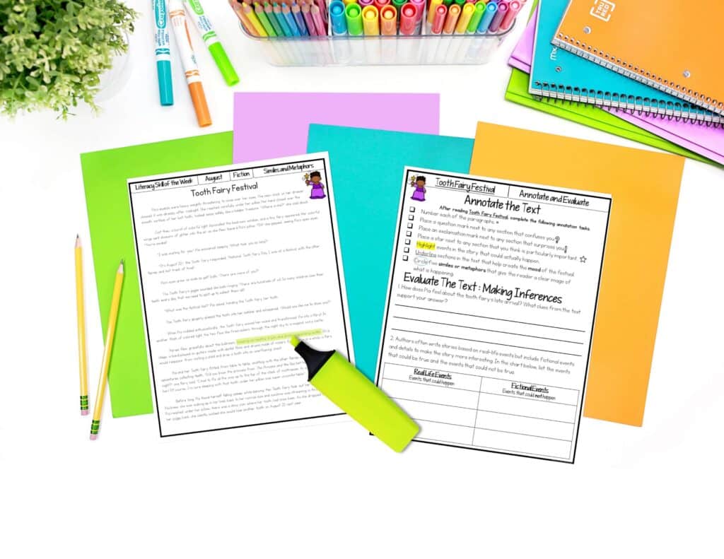 Literacy Skill of the Week | August Reading Passages - Teaching with a ...