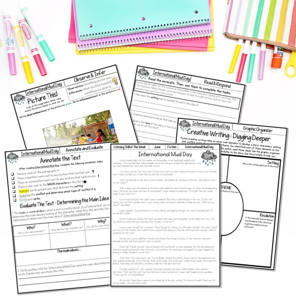 Summer June Reading Comprehension Passages - Teaching with a Mountain View