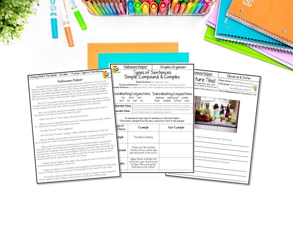 October Reading Comprehension Passages - Teaching with a Mountain View