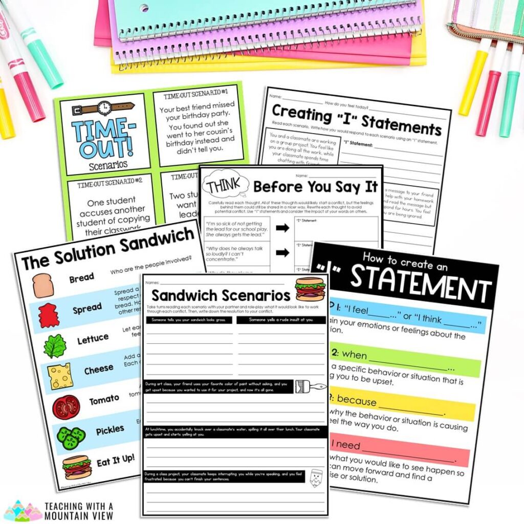 Conflict Resolution Skills for Elementary Students | SEL Activities ...