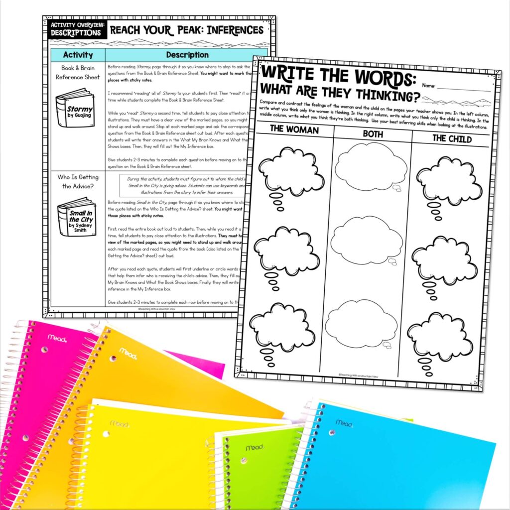 Inference Picture Book Companion | Read Aloud Lesson - Teaching with a ...