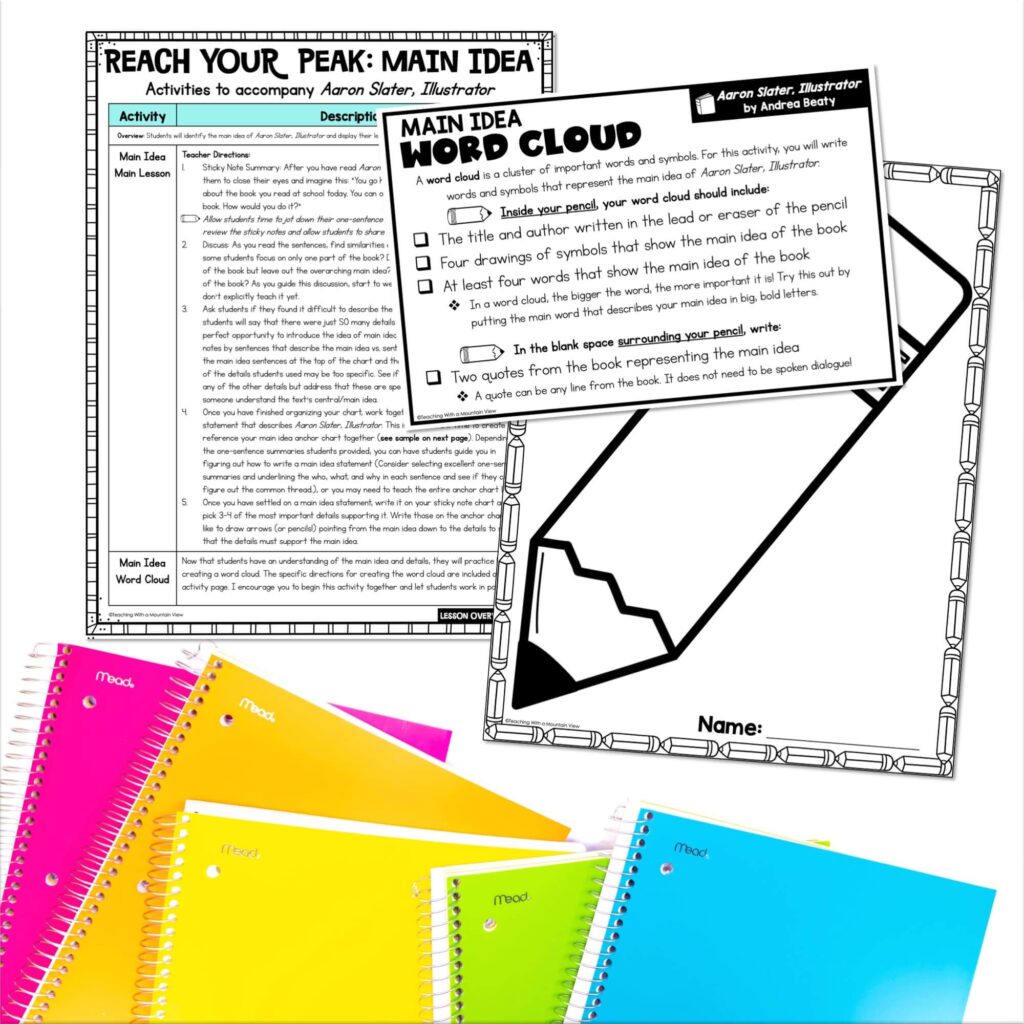 Main Idea Picture Book Companion | Read Aloud Lesson - Teaching with a ...