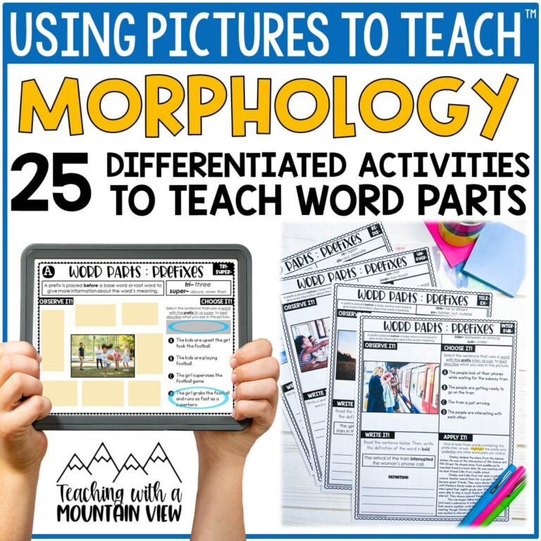 Using Pictures to Teach Word Parts | Morphology Science of Reading ...