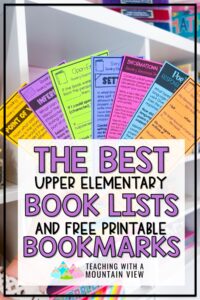 The Best Upper Elementary Books and Free Printable Bookmarks - Teaching ...