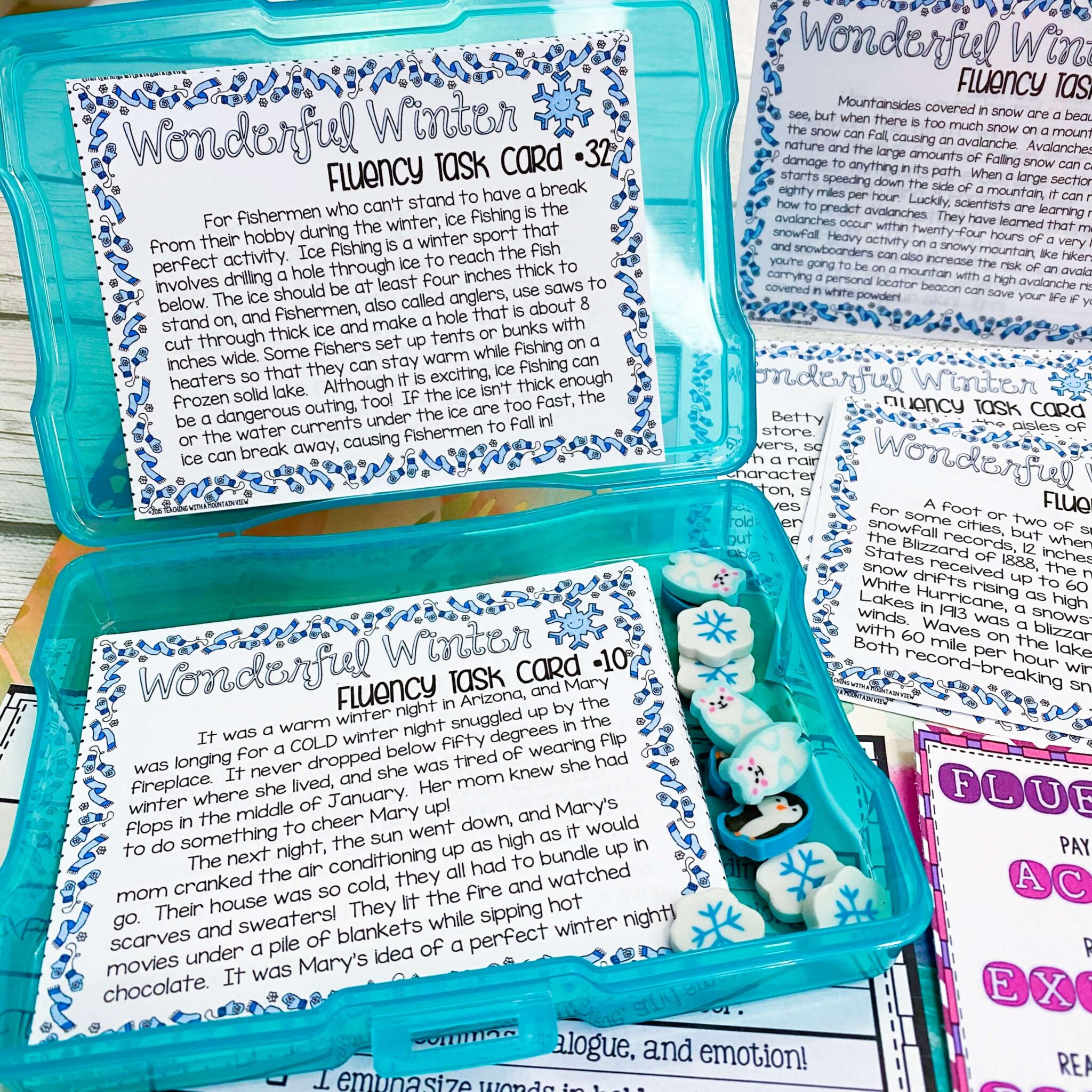 Fluency Task Cards Archives - Teaching with a Mountain View