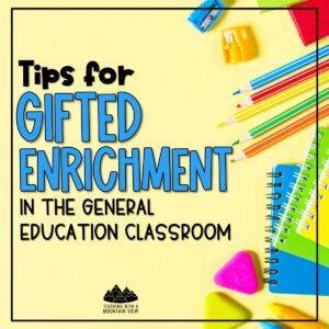 Meaningful Early Finisher Activities - Teaching with a Mountain View