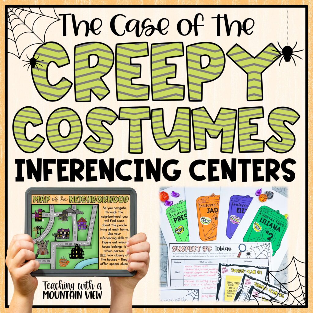 Halloween Reading Activity | Inferencing Centers - Teaching with a ...
