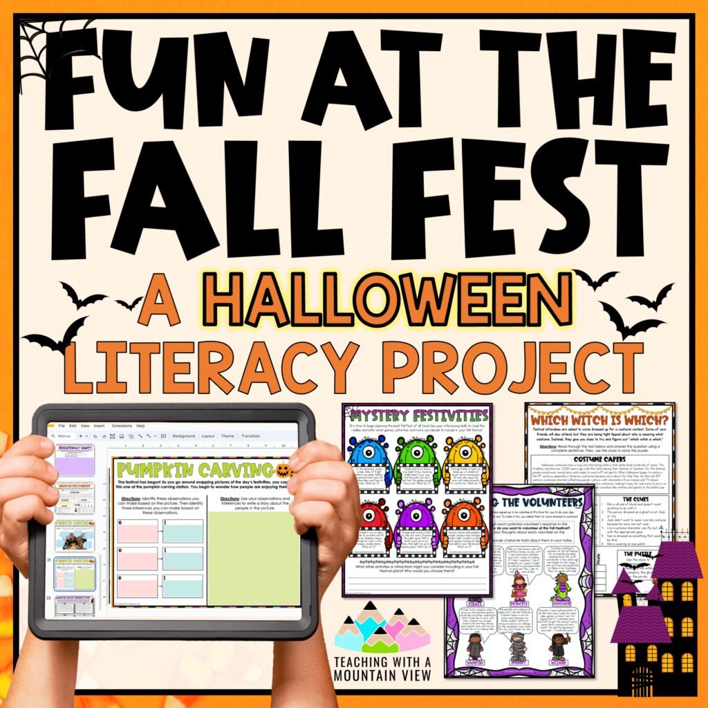 Halloween Reading Project | Fall Literacy Activities - Teaching with a ...