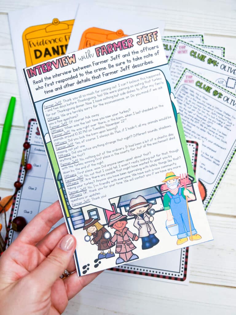 Thanksgiving Reading Activity for Making Inferences - Teaching with a ...